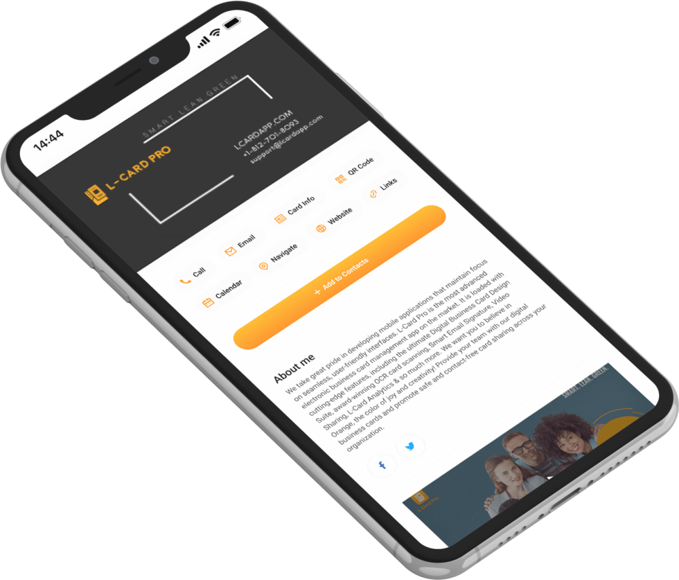 A Powerful Digital Business Card Solution for Organizations - L-Card